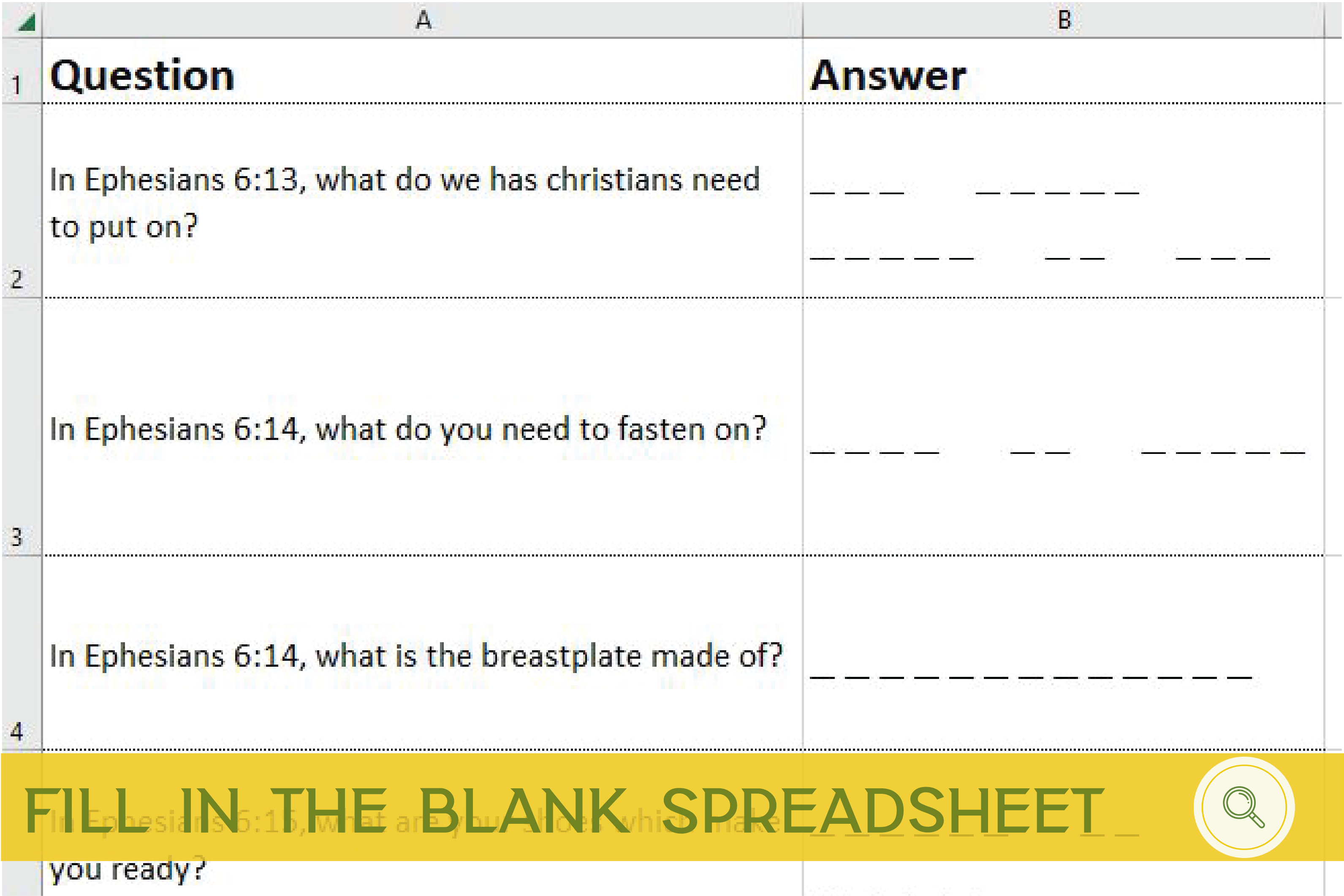 Fill in the Blank Template - Seeds to Strength Bible School