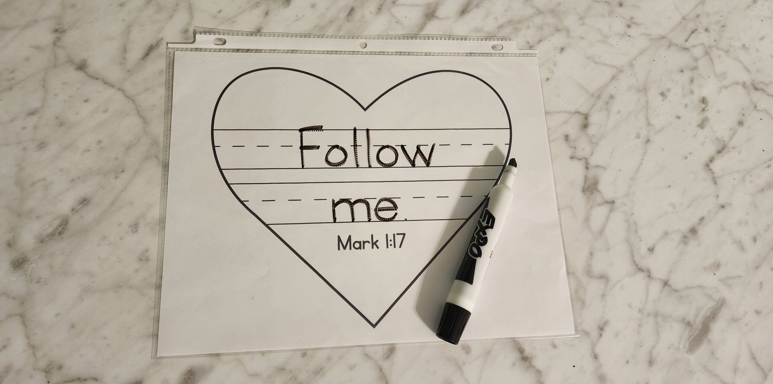 Heart Verse Writing Sheets - Seeds to Strength Bible School